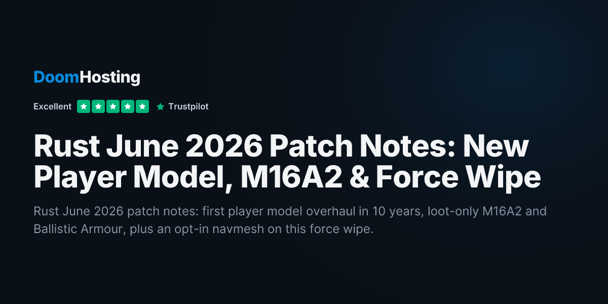Rust June 2026 Patch Notes: New Player Model, M16A2 & Force Wipe ...