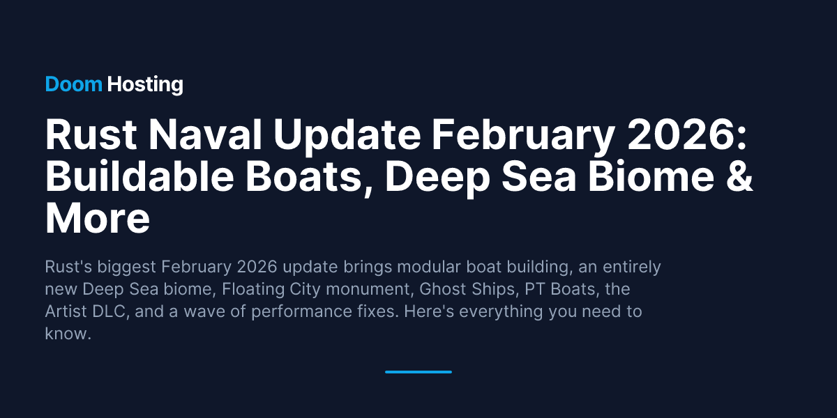 Rust Naval Update February 2026: Buildable Boats, Deep Sea Biome & More ...