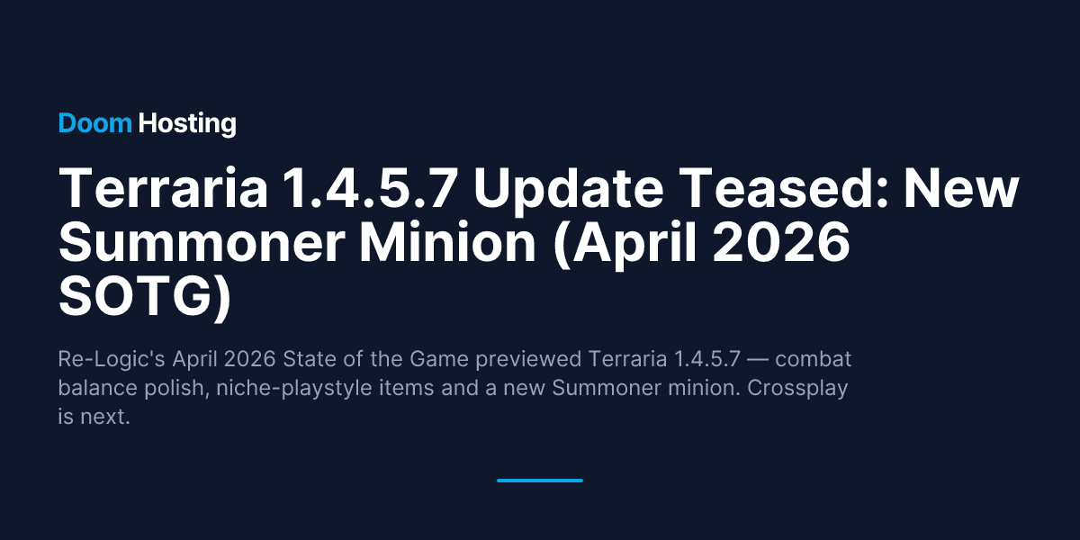 Terraria 1.4.5.7 Update Teased: New Summoner Minion (April 2026 SOTG ...
