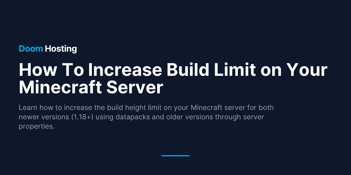 How To Increase Build Limit on Your Minecraft Server - Knowledge Base ...