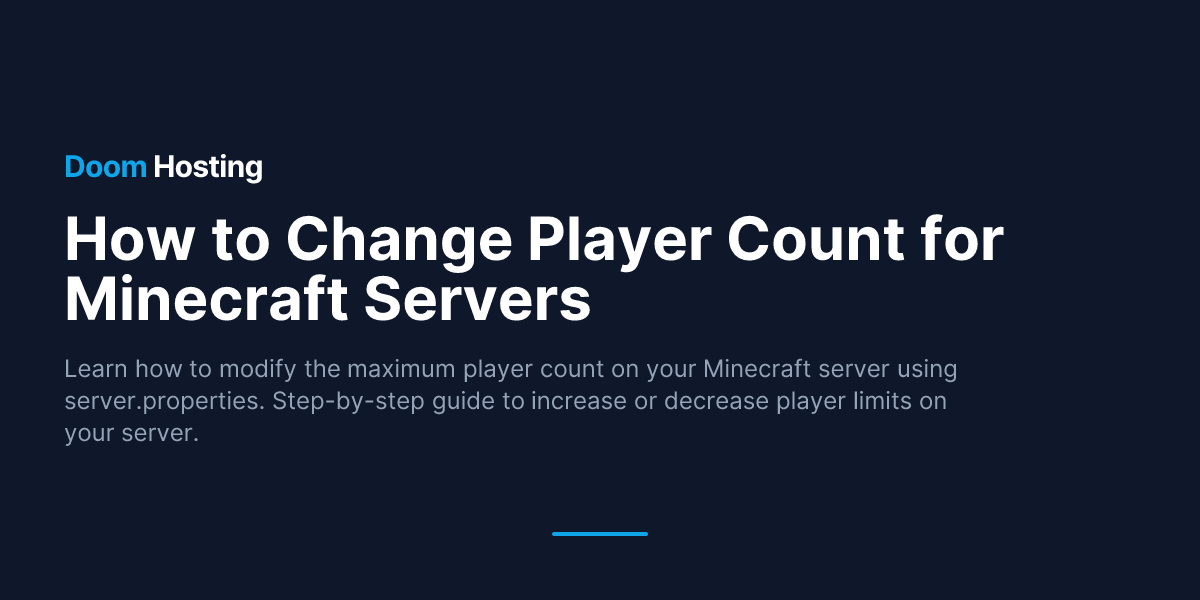 How to Change Player Count for Minecraft Servers - Knowledge Base ...